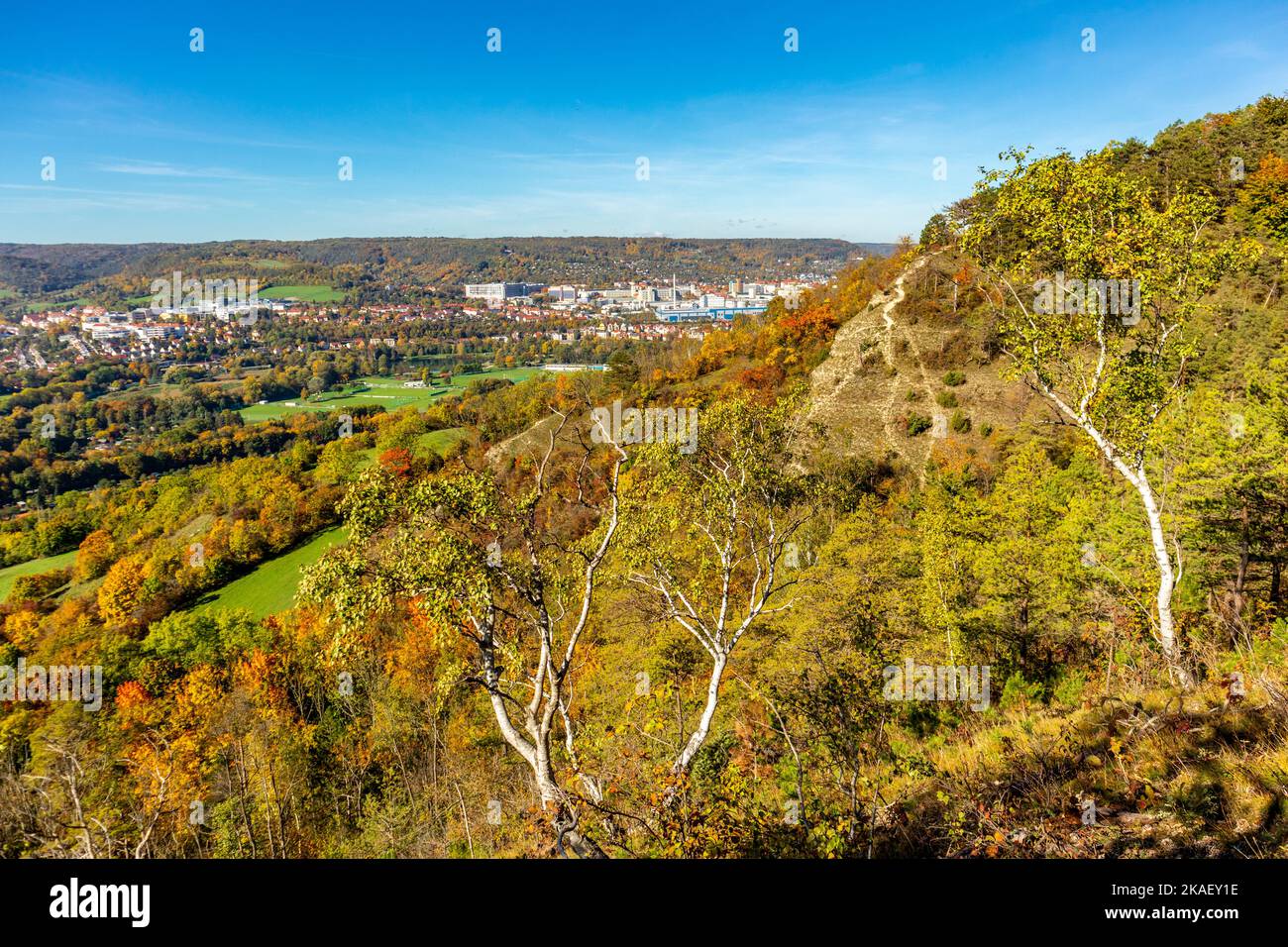 Small Autumn walk through the landscape of Jena - Thuringia - Germany ...