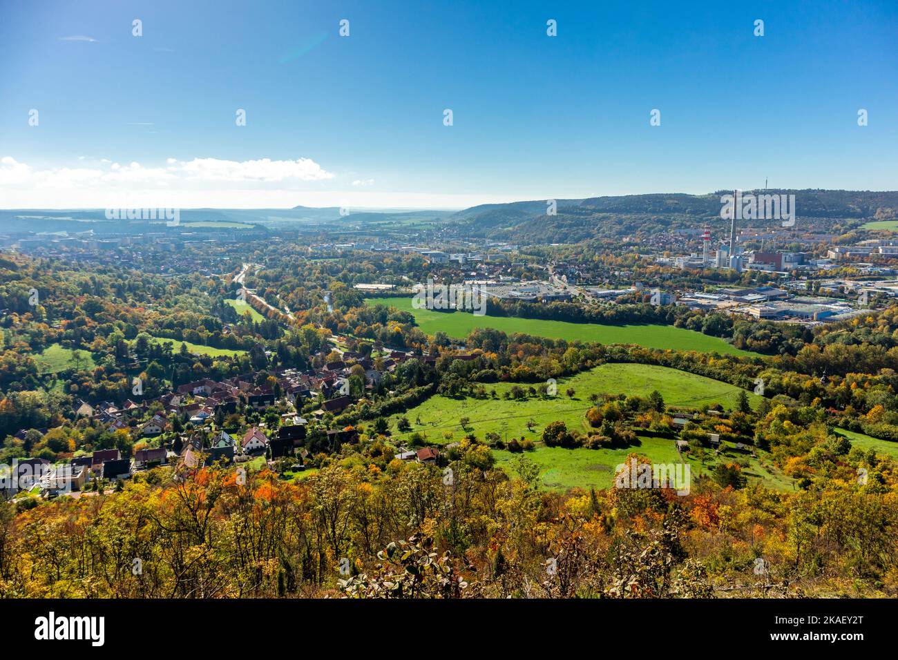 Small Autumn walk through the landscape of Jena - Thuringia - Germany ...