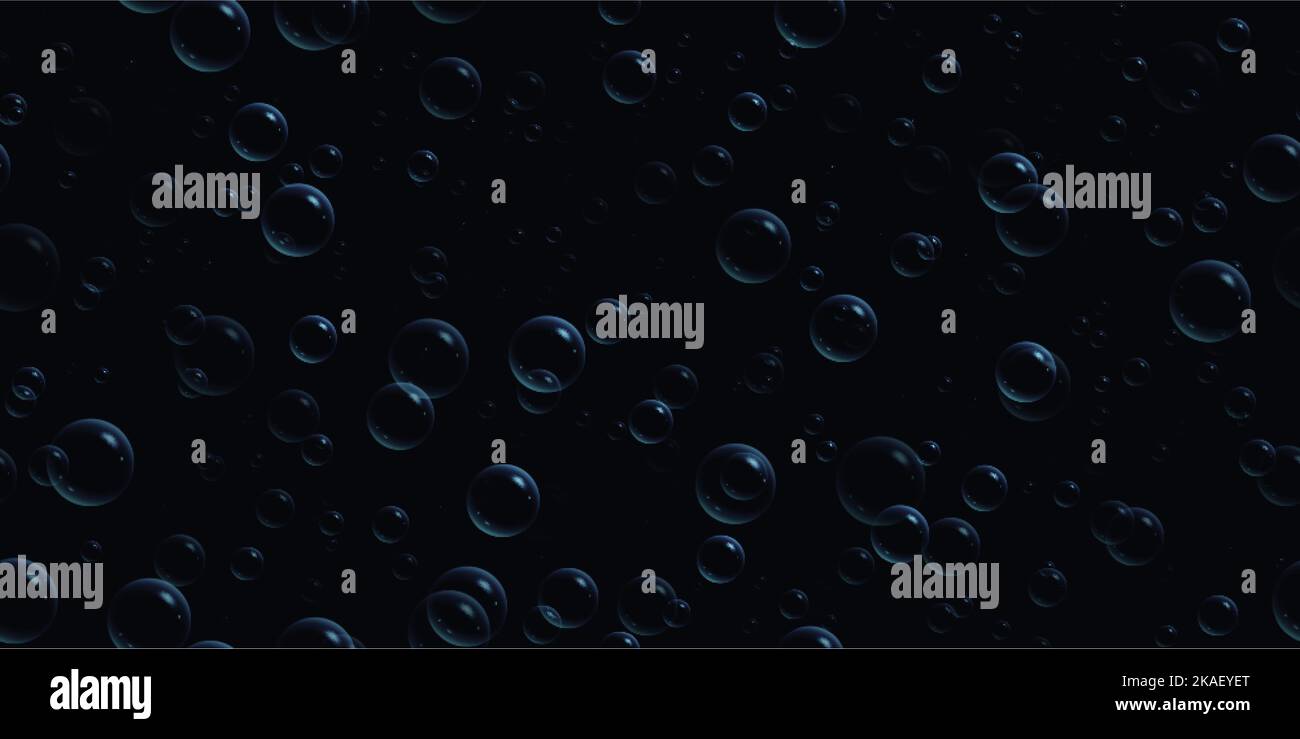 Soap bubbles seamless background. Abstract floating shampoo, bath ...