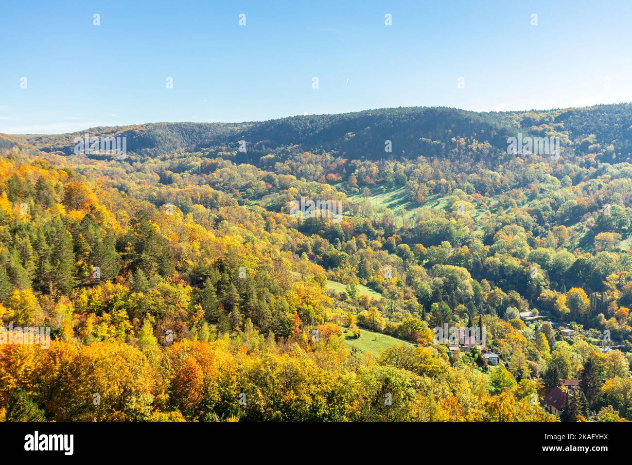 Small Autumn walk through the landscape of Jena - Thuringia - Germany ...