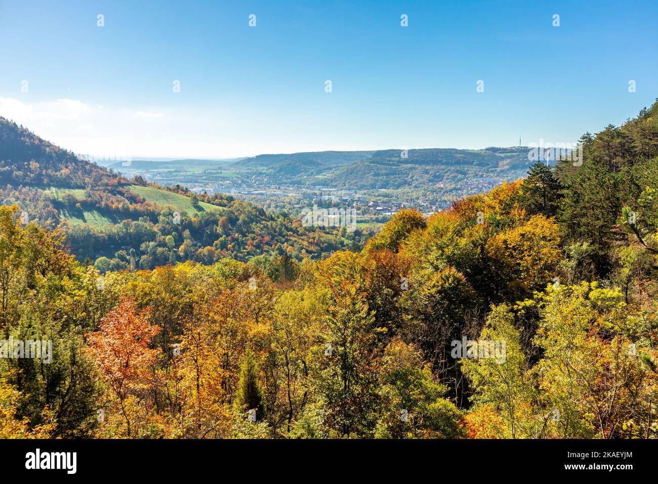 Small Autumn walk through the landscape of Jena - Thuringia - Germany ...