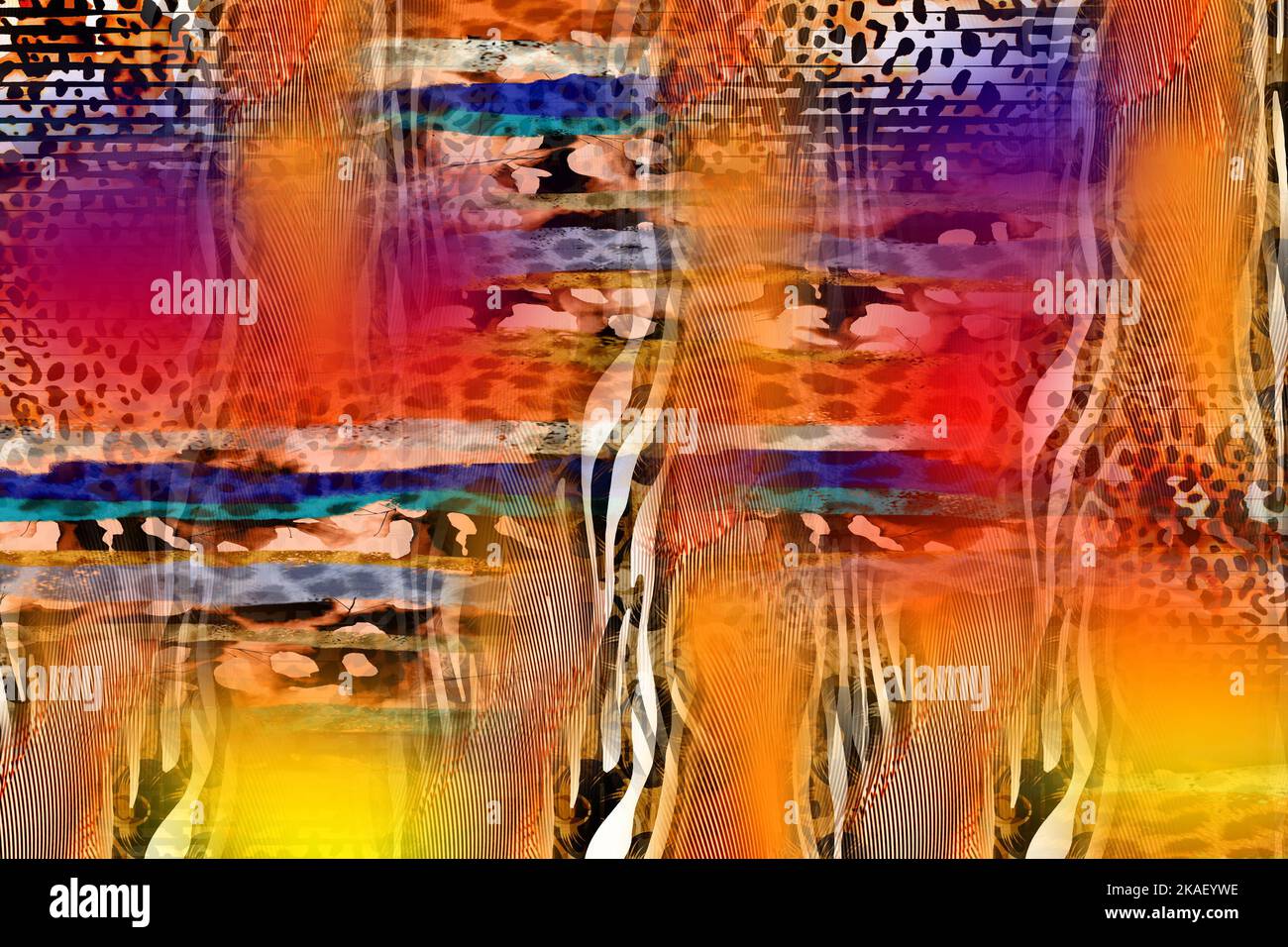 Textile print.Abstract background.Clothing colorful pattern.Repeat ...