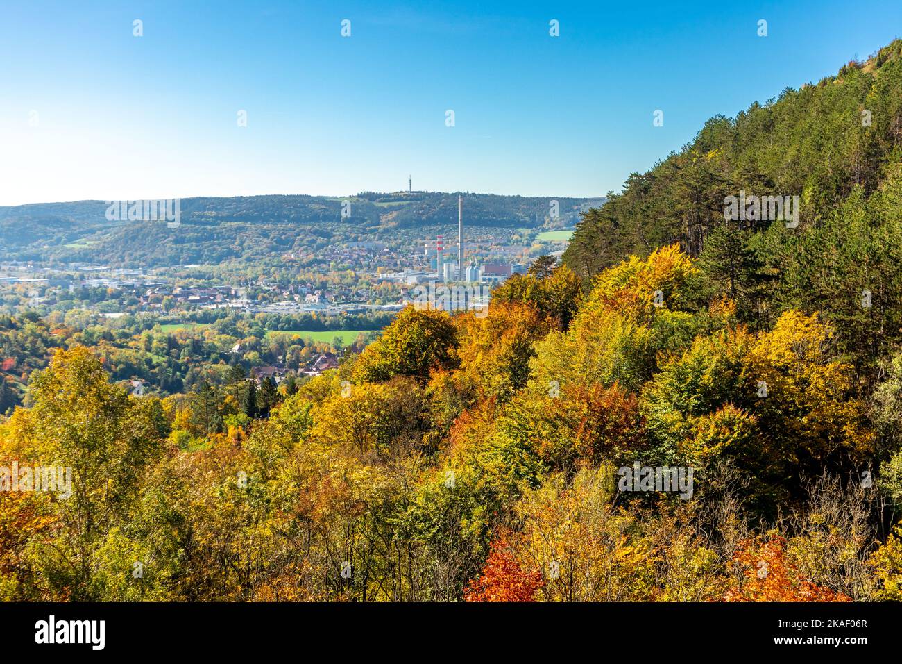 Small Autumn walk through the landscape of Jena - Thuringia - Germany ...