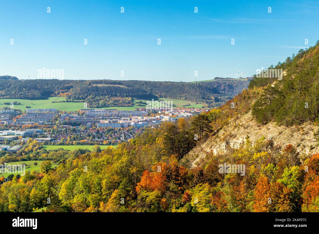 Small Autumn walk through the landscape of Jena - Thuringia - Germany ...
