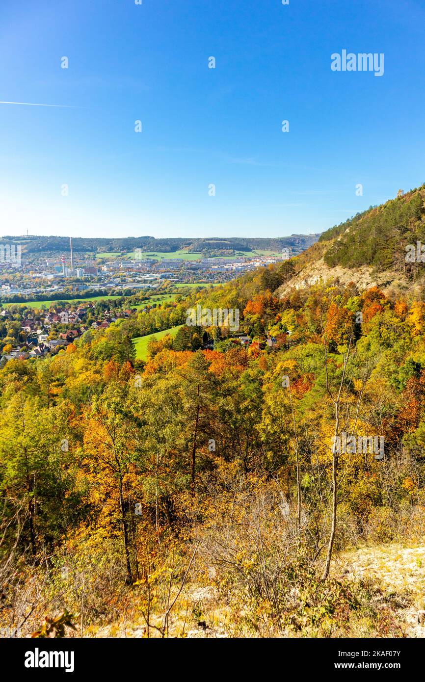 Small Autumn walk through the landscape of Jena - Thuringia - Germany ...