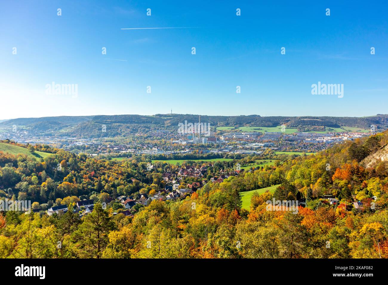 Small Autumn walk through the landscape of Jena - Thuringia - Germany ...