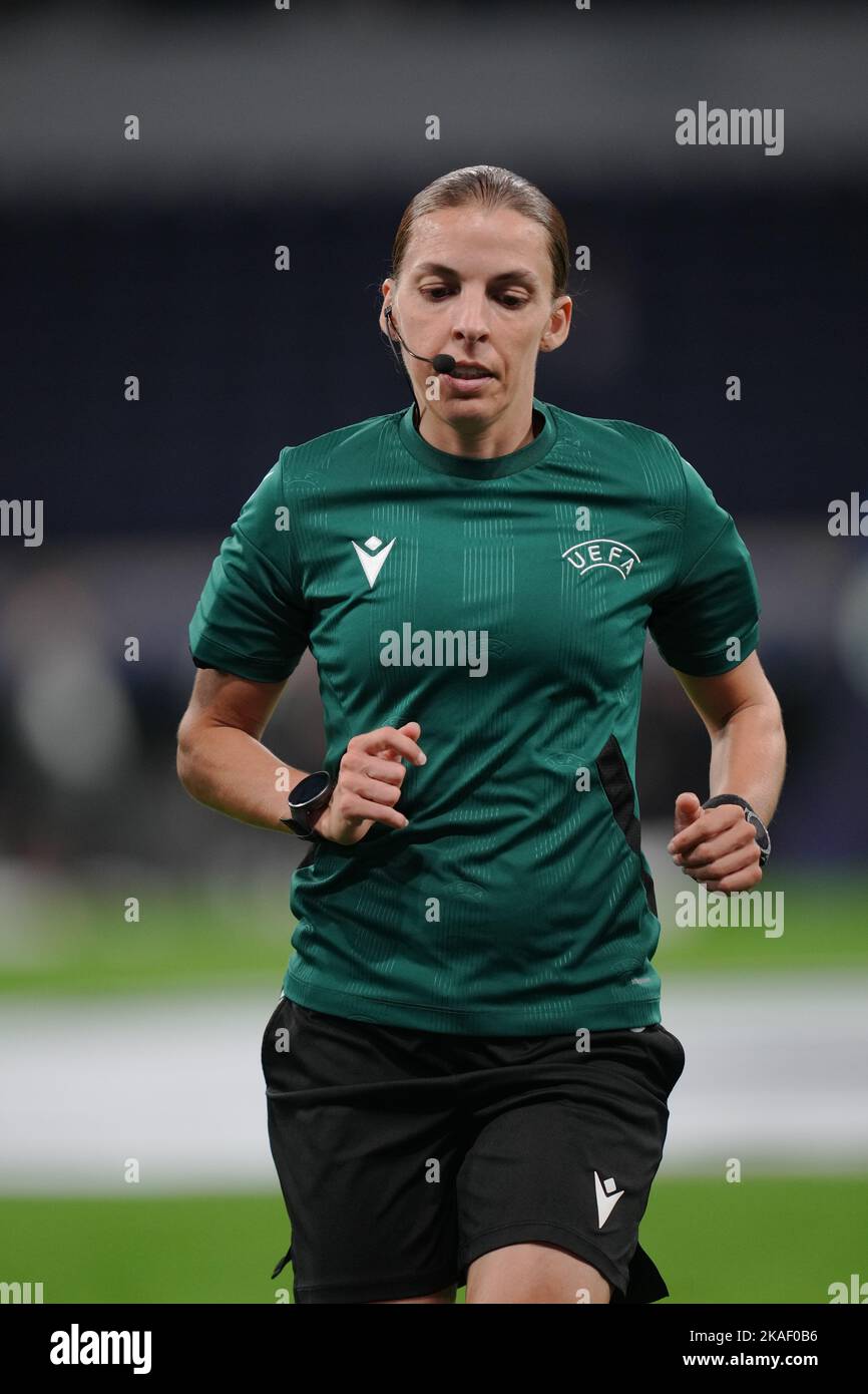 Madrid, Spain. 02nd Nov, 2022. The referee of the match during the UEFA ...