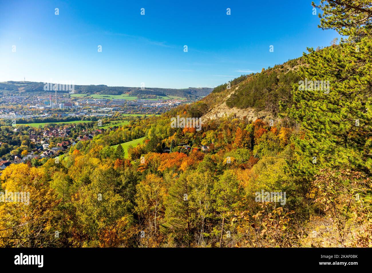 Small Autumn walk through the landscape of Jena - Thuringia - Germany ...