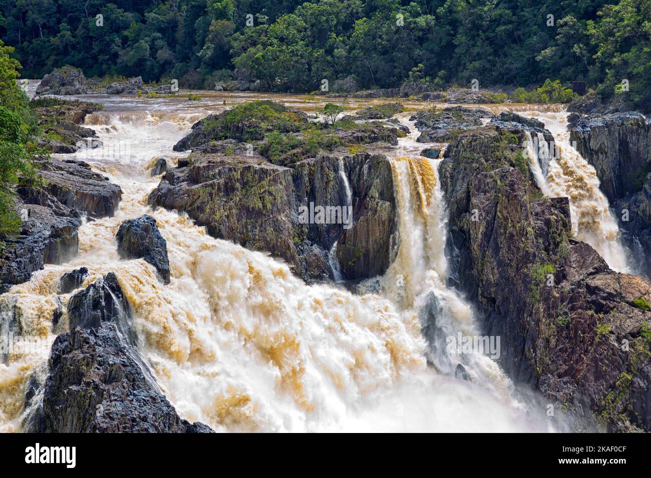 Beautiful Barron Falls near Kuranda in Queensland, Australia Stock ...