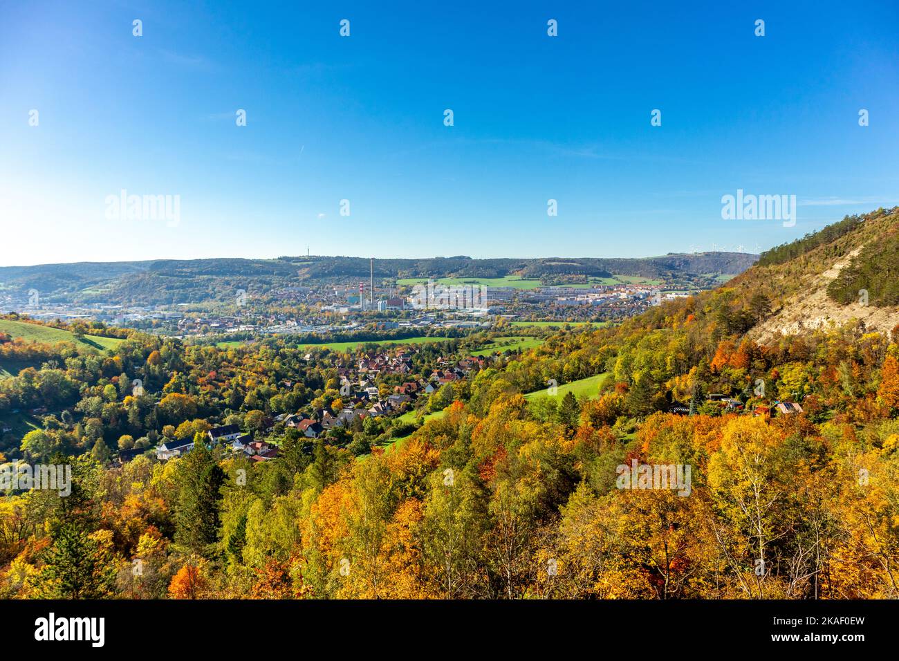 Small Autumn walk through the landscape of Jena - Thuringia - Germany ...