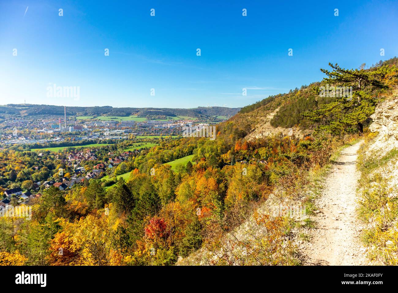 Small Autumn walk through the landscape of Jena - Thuringia - Germany ...