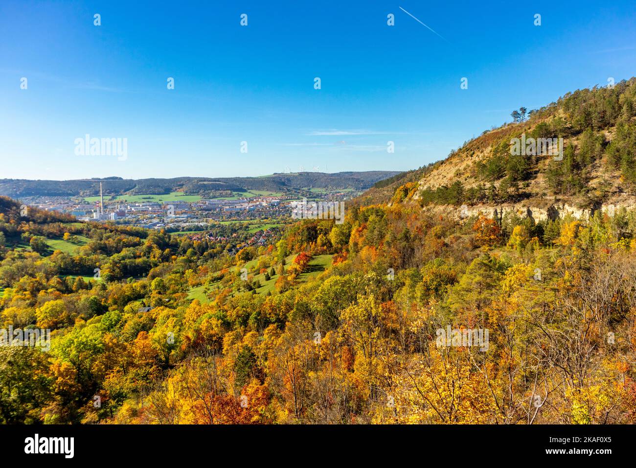 Small Autumn walk through the landscape of Jena - Thuringia - Germany ...