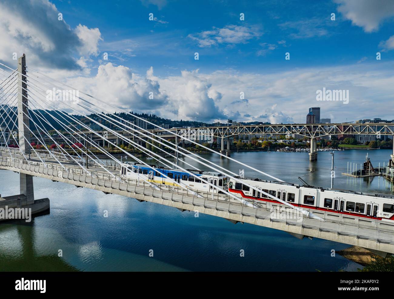 Tilikum Crossing, Bridge of the People is a cable-stayed bridge across ...