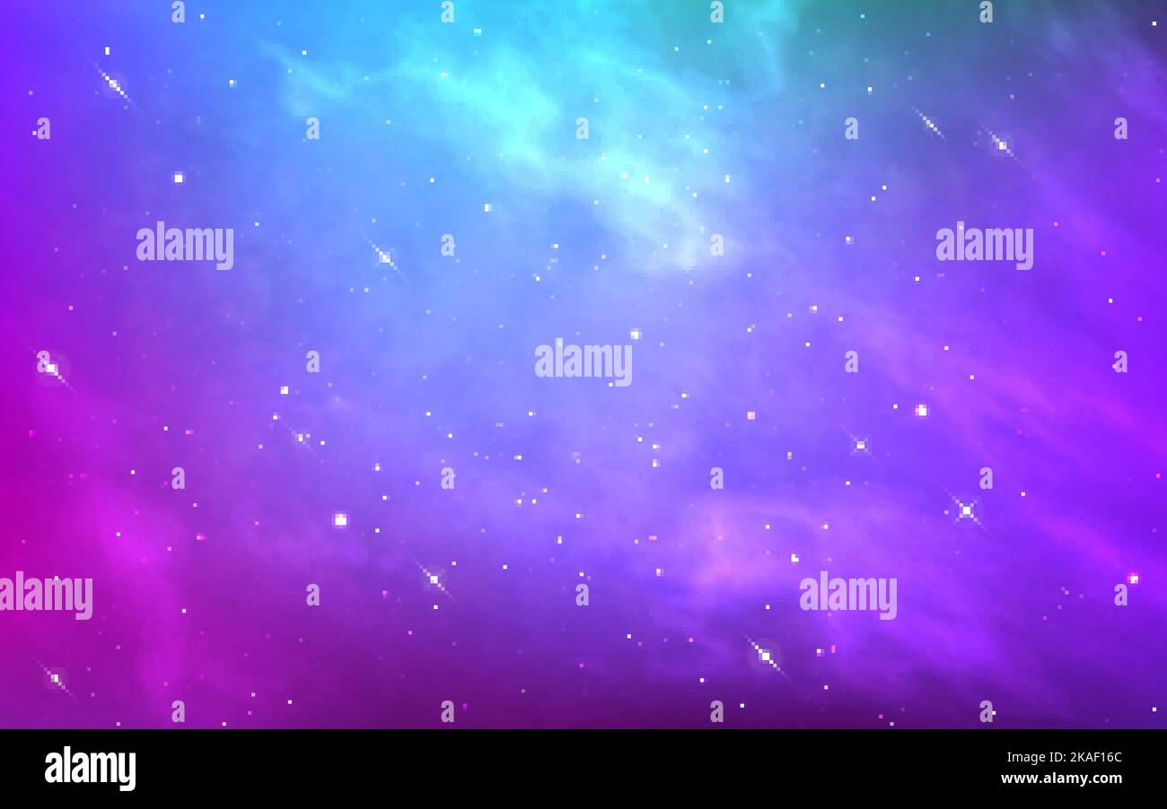 Colorful space. Realistic cosmos texture with nebula. Magic universe ...