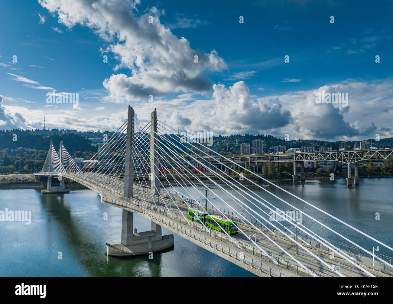 Tilikum Crossing, Bridge of the People is a cable-stayed bridge across ...