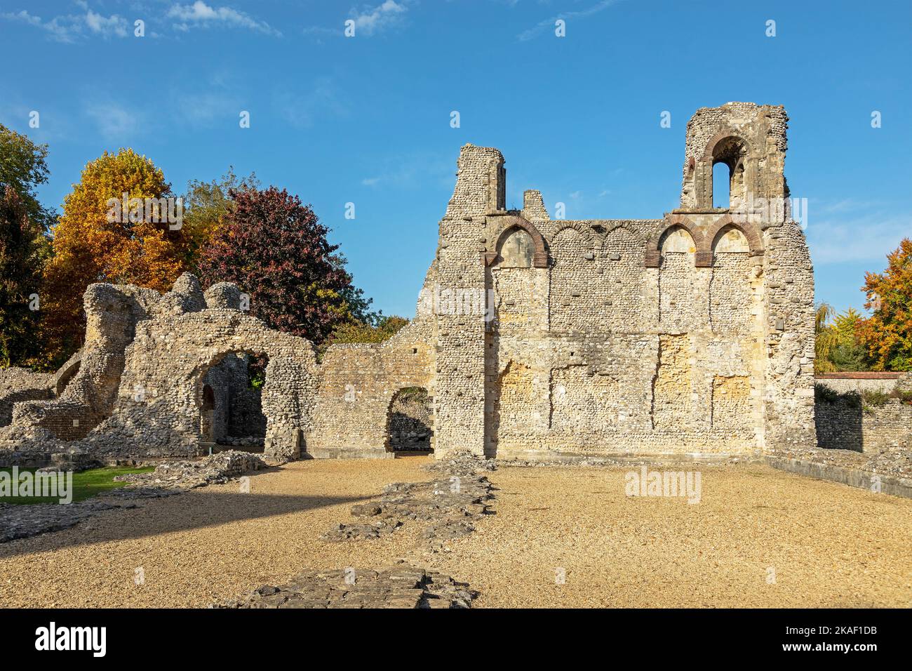 Ruins, Wolvesey Castle, Winchester, Hampshire, England, Great Britain ...