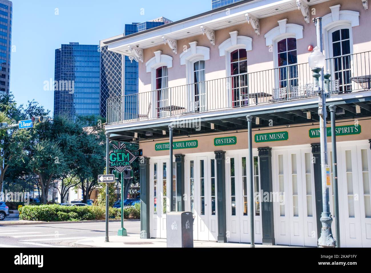 NEW ORLEANS, LA, USA - OCTOBER 26, 2022: Historic Little Gem Saloon on ...