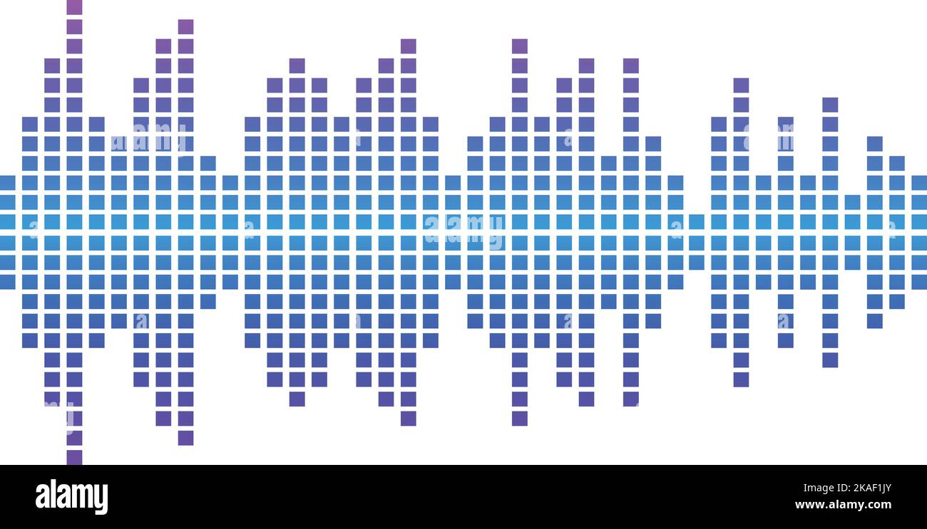 Audio equalizer. Melody tune color gradient shape Stock Vector Image ...
