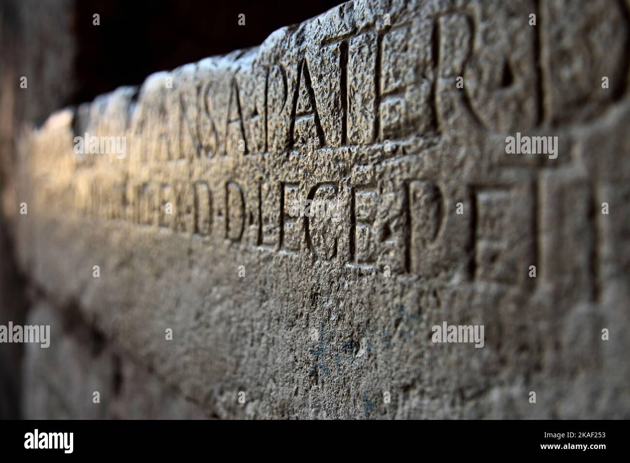 Pompeii amphitheatre inscription hi-res stock photography and images ...