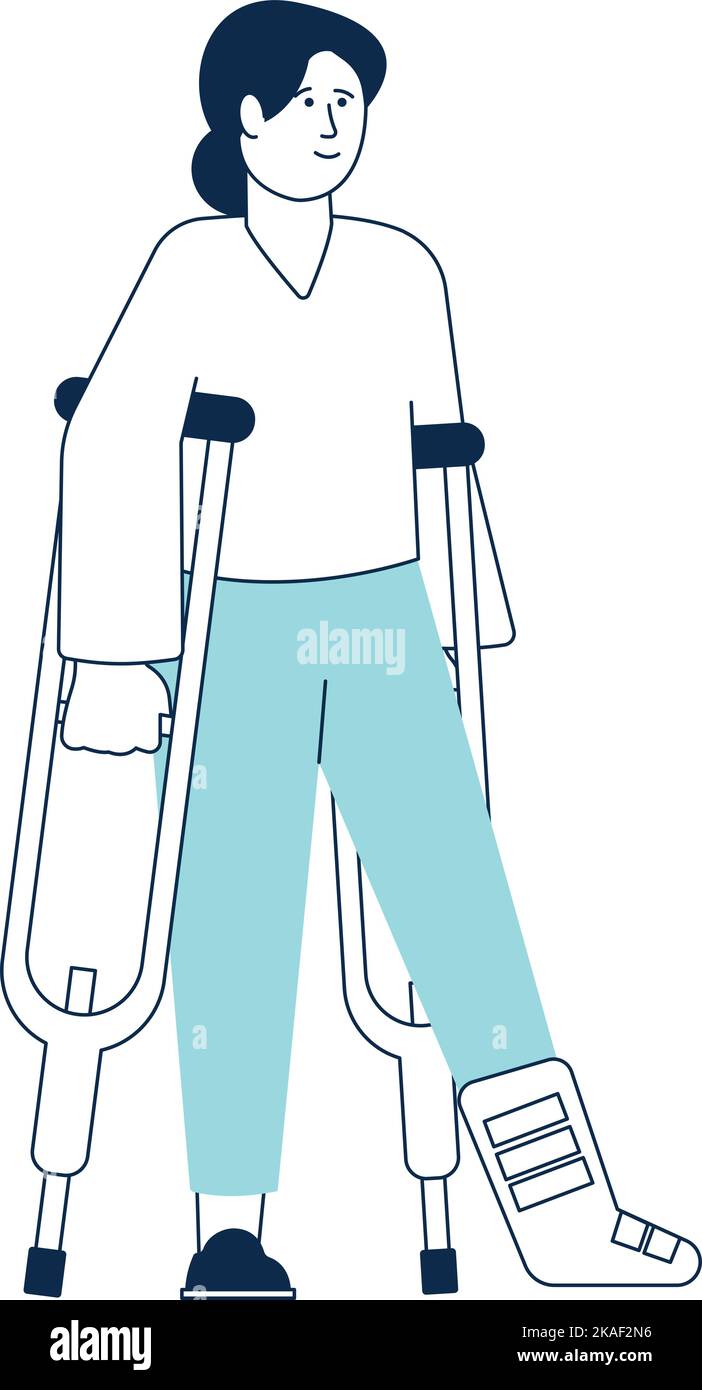 Handicaped person Stock Vector Images - Alamy