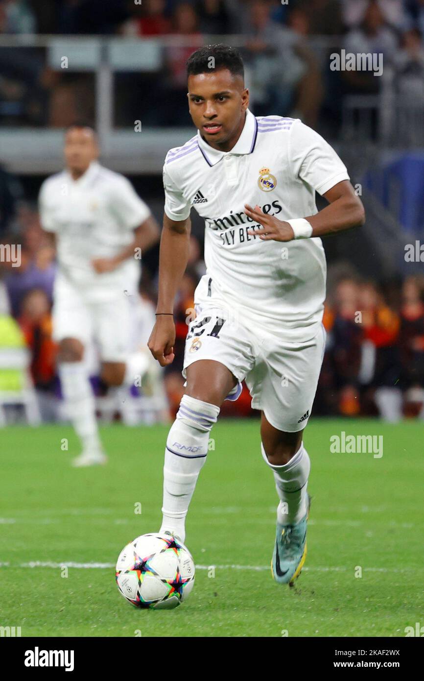 Madrid, Spain. 02nd Nov, 2022. Rodrygo during Real Madrid vs Celtic ...
