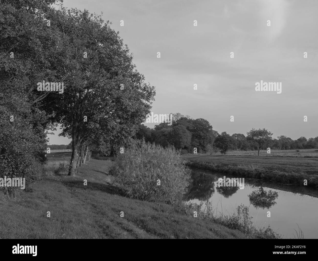 the vechte river in gemrany Stock Photo - Alamy