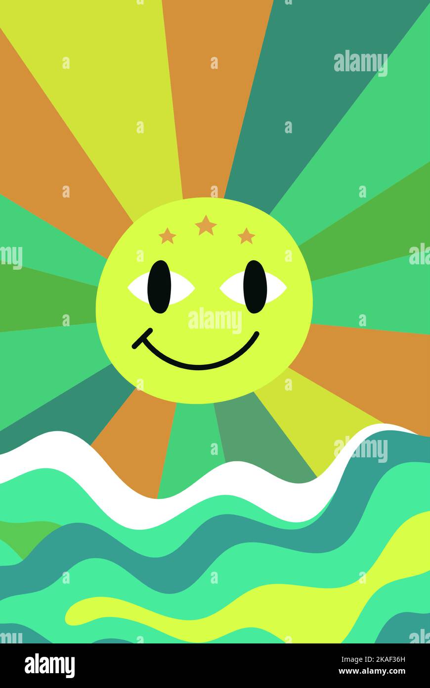 Vintage mountains postcard Cut Out Stock Images & Pictures - Alamy