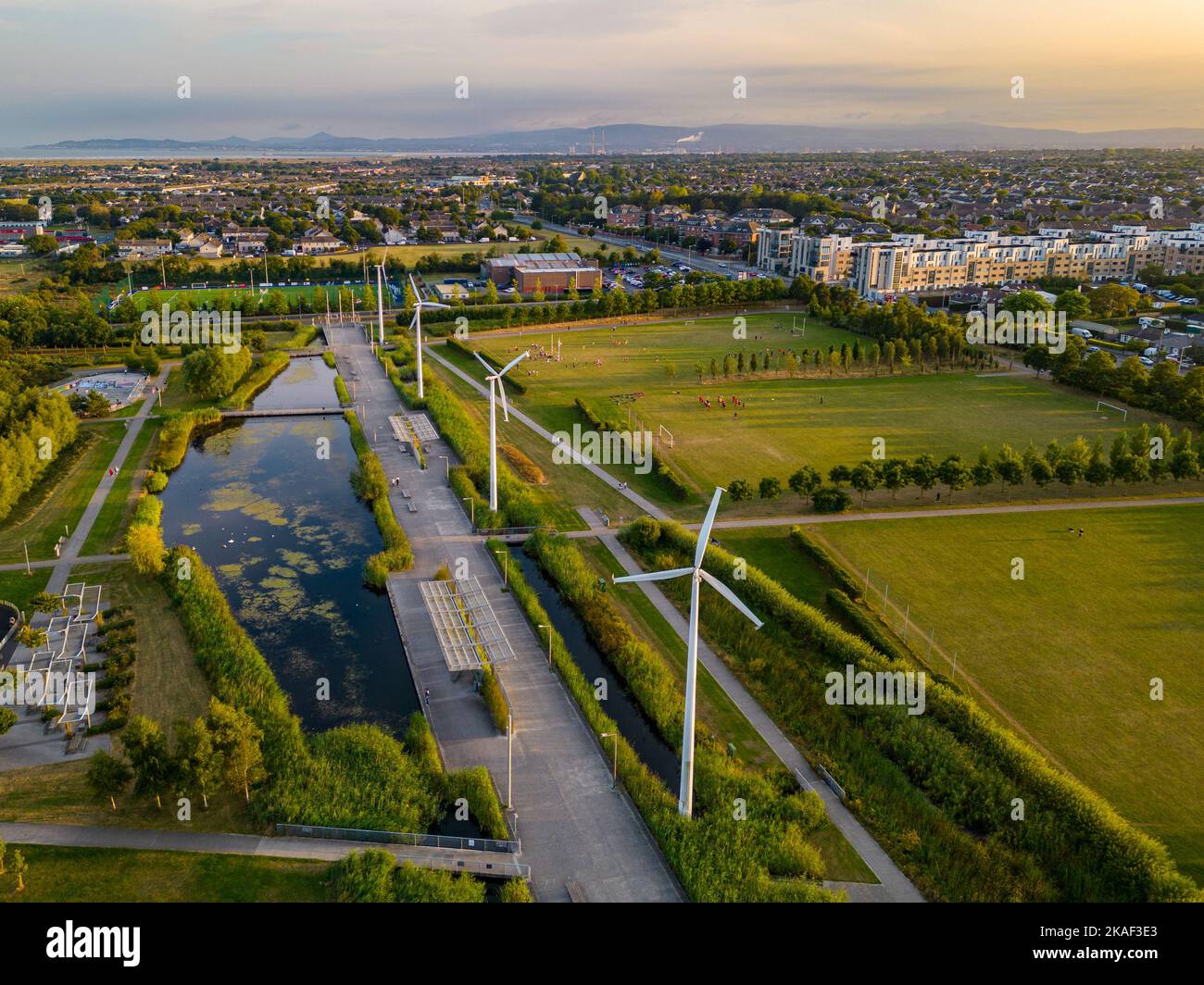 Father Collins Park evening light Stock Photo - Alamy