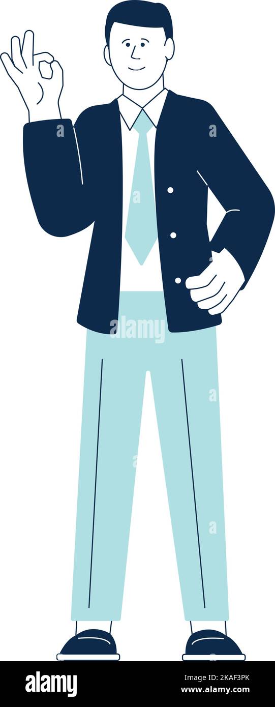 Perfect gesture approve Stock Vector Images - Alamy