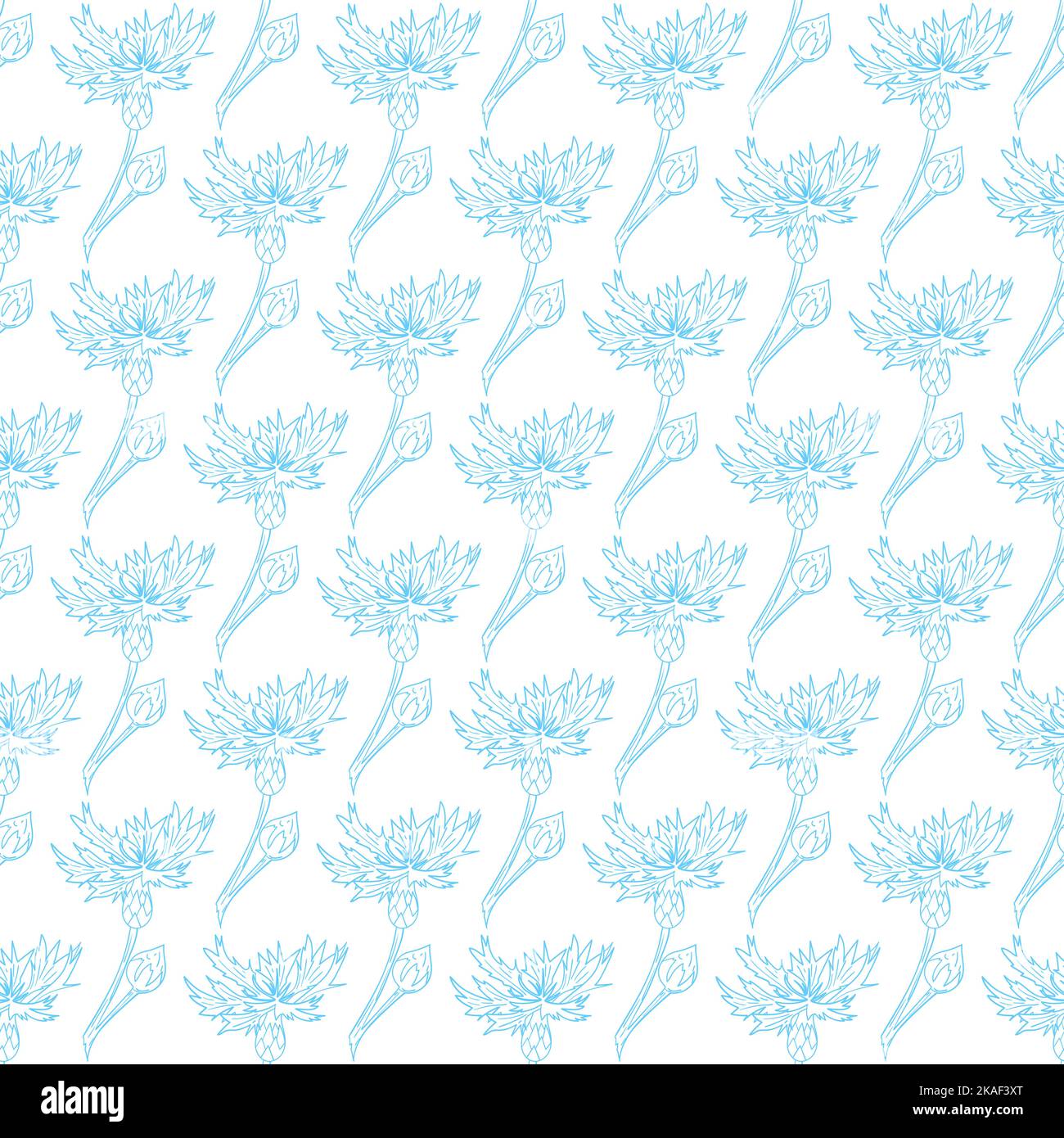 Vector Seamless Minimalistic Style Pattern Abstract Colorful Herbal