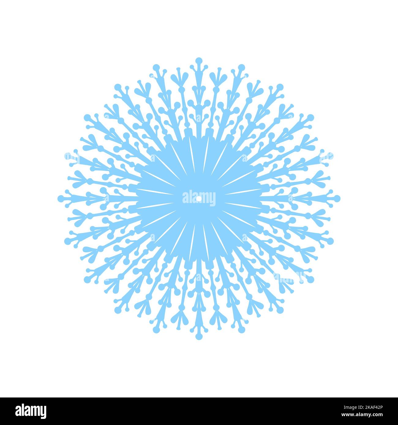 Ornamental lacy snowflake. Graphic design element. Vector illustration ...