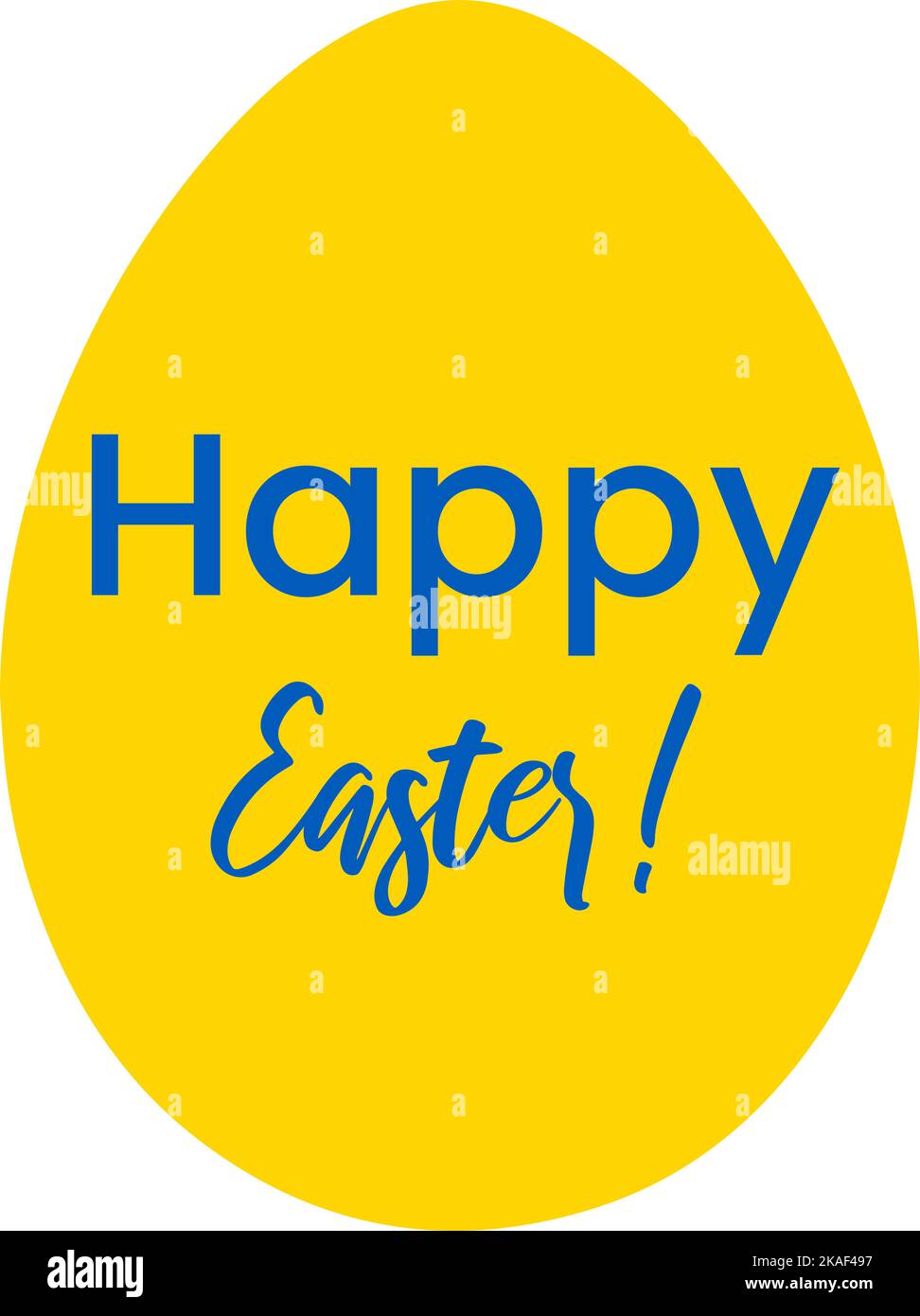 The Easter Egg Happy Easter Lettering Vector Illustration Stock