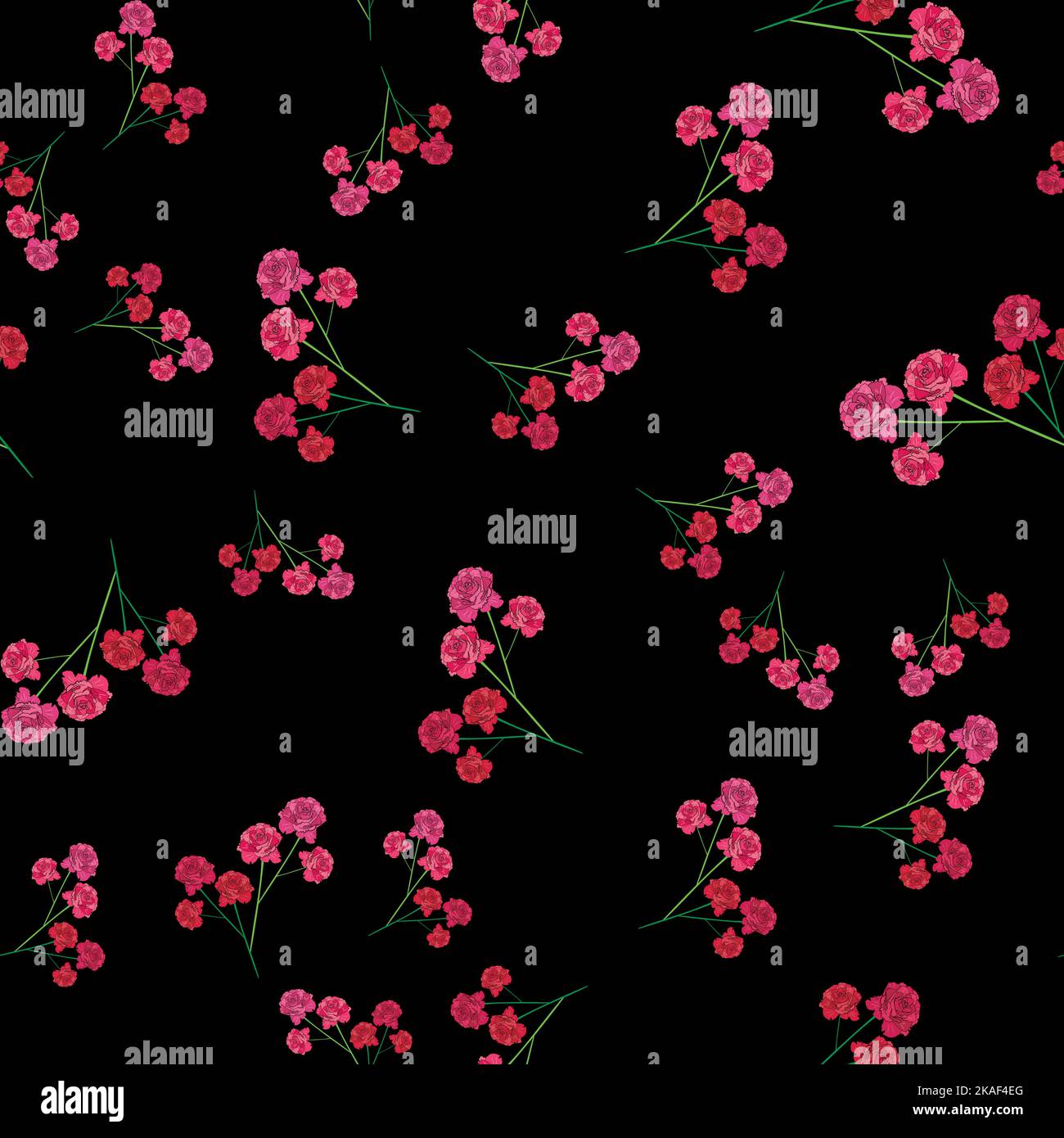 Seamless floral pattern. Vector decorative texture for wallpaper ...
