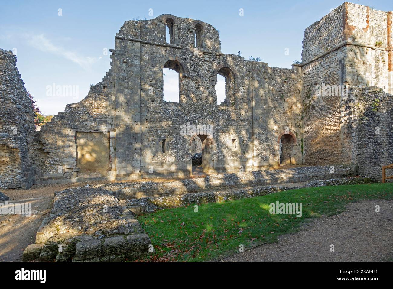 Ruins, Wolvesey Castle, Winchester, Hampshire, England, Great Britain ...