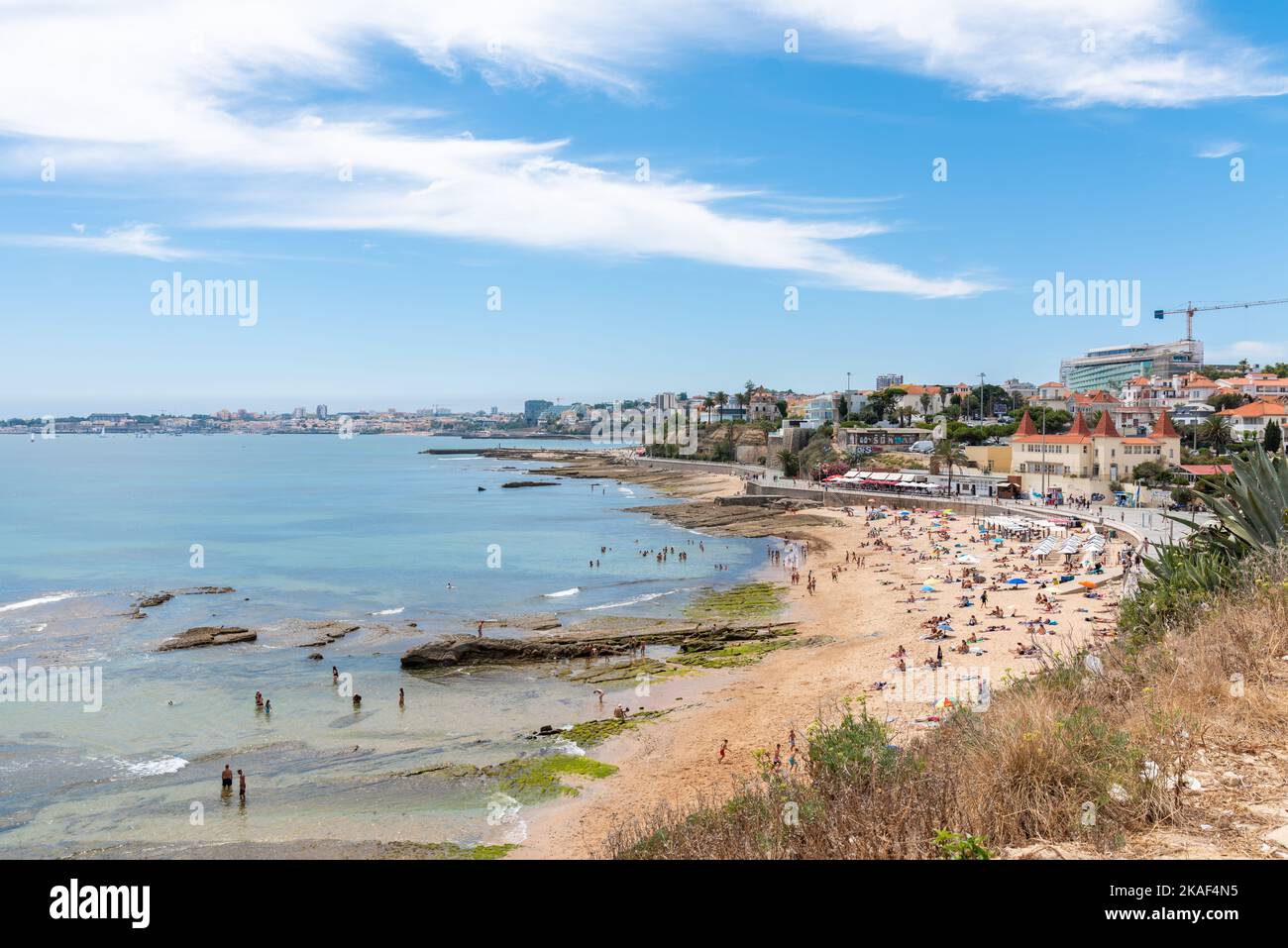 A droen shot of the beach of Poca and the Fort of Sao Teodosio da ...