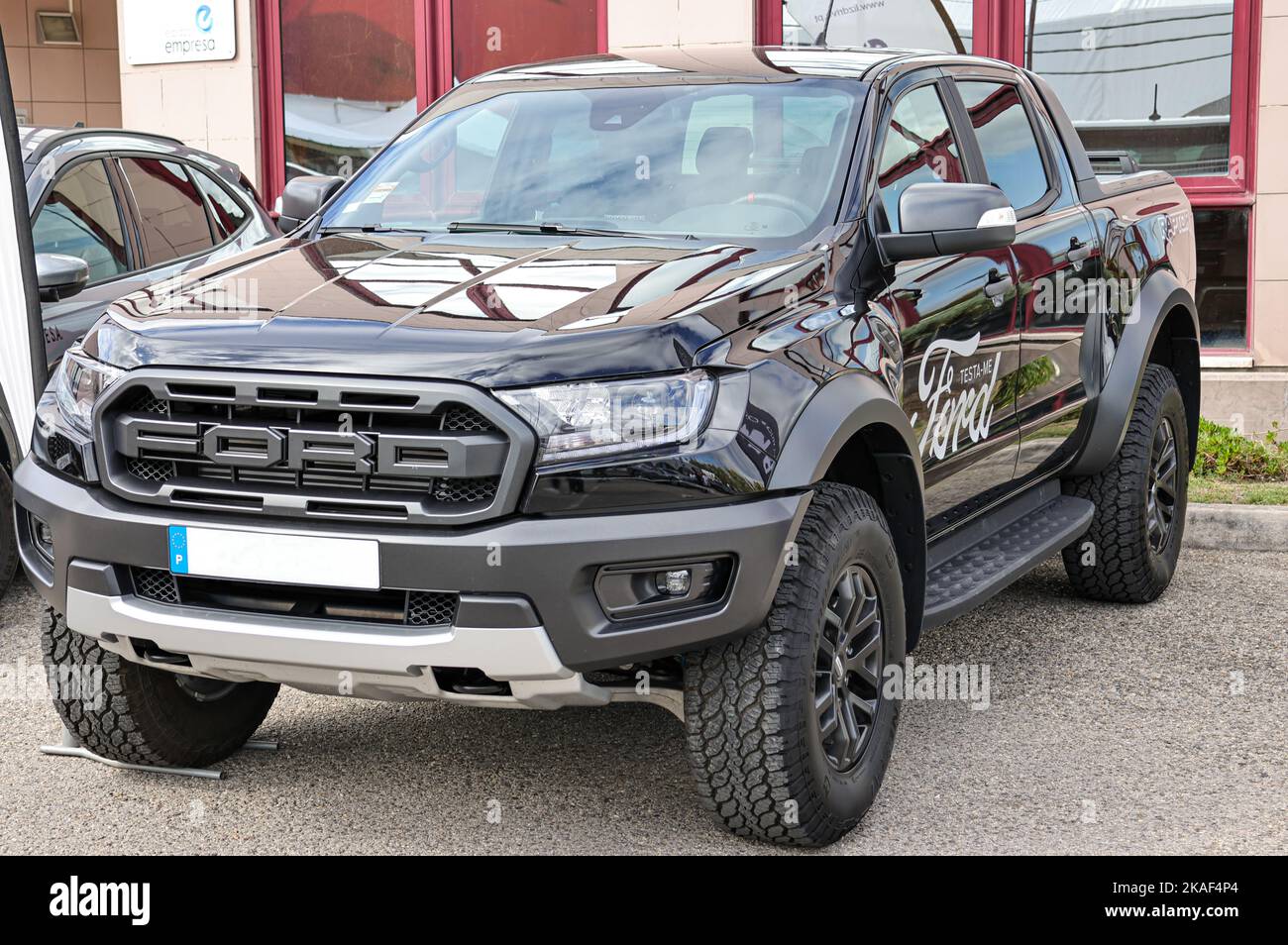 A luxurious black car Jeep 4x4 from the manufacturer Ford model Ranger ...