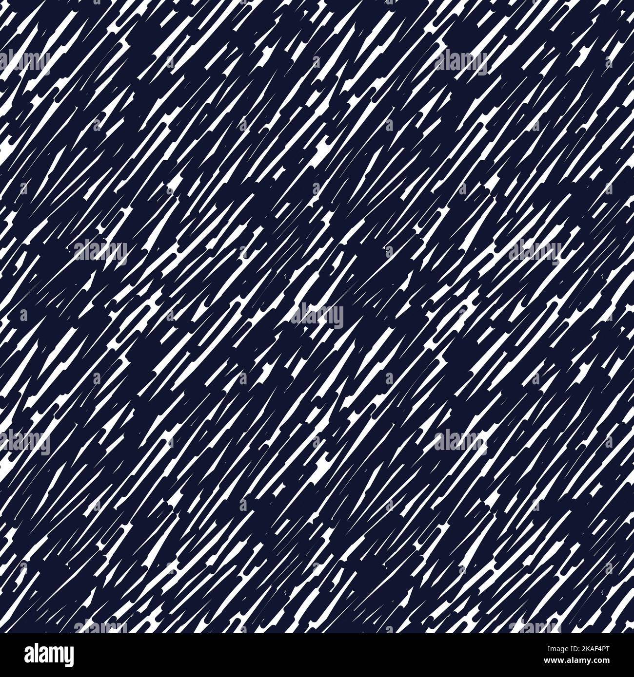 Hand drawn seamless indigo scribble texture, vector illustration Stock ...