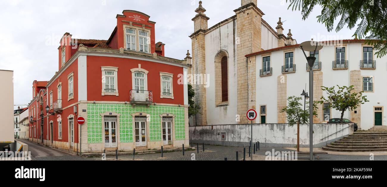 A red green Bertrand company bookstore building in the historic area of ...