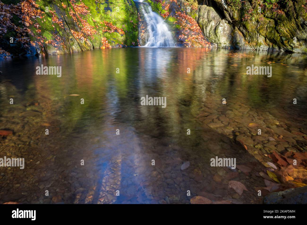Fall colors and waterfalls in Shenandoah National Park Stock Photo - Alamy