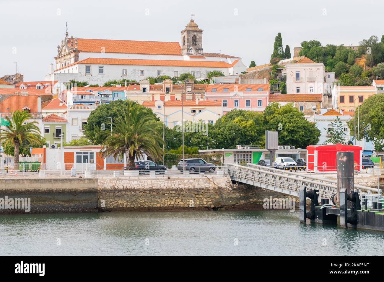 The historic area along the coastal area of the city of Setubal ...