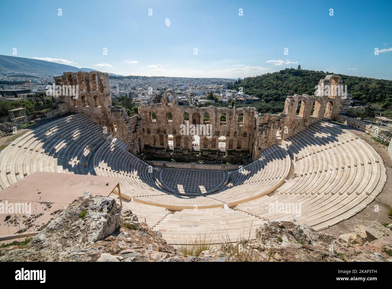 Odeon of Herodes Atticus, Acropolis of Athens, Greece Stock Photo - Alamy