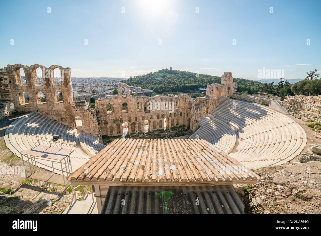 Odeon of Herodes Atticus, Acropolis of Athens, Greece Stock Photo - Alamy