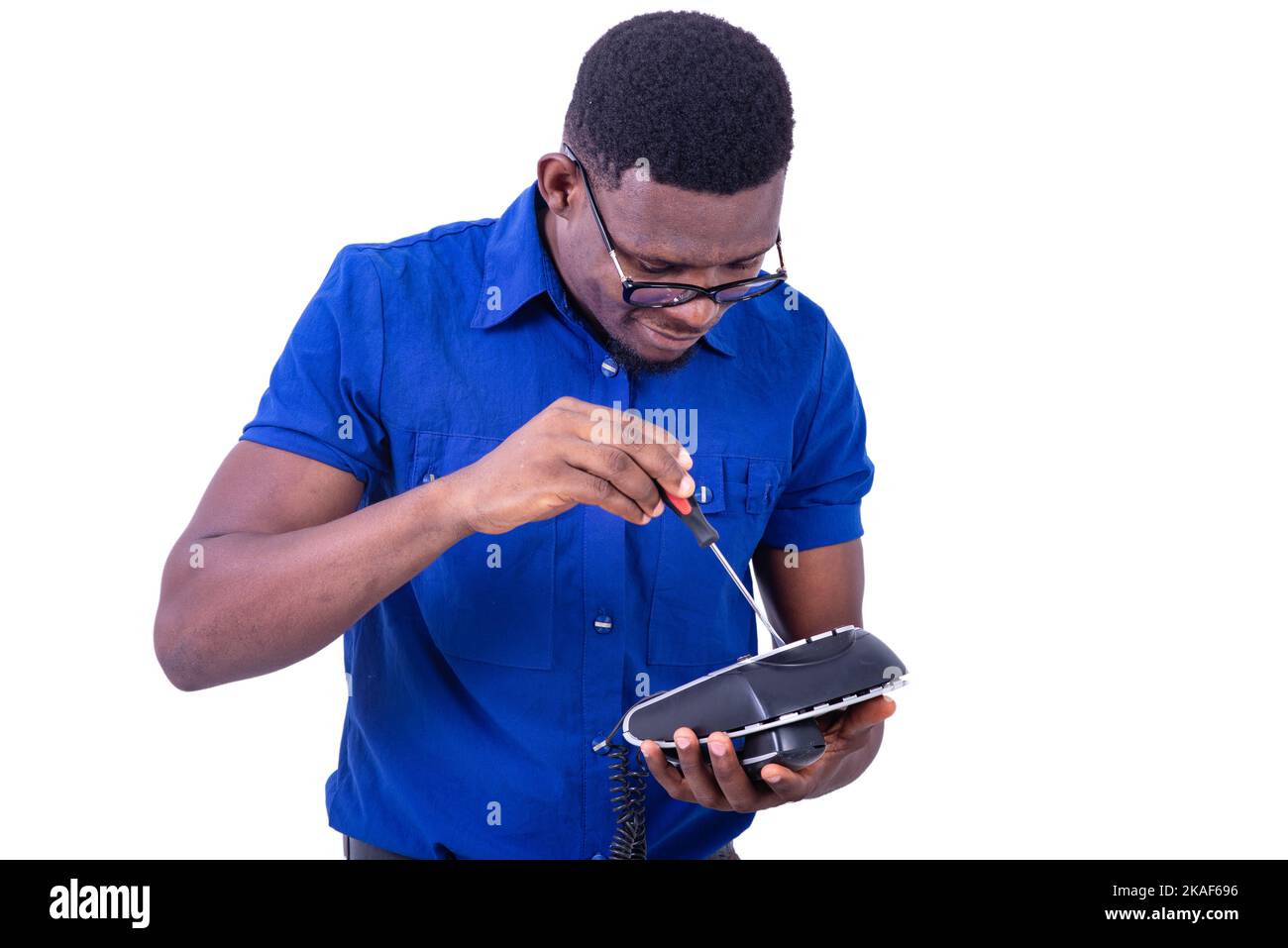 Mobile phone repairer hi-res stock photography and images - Alamy