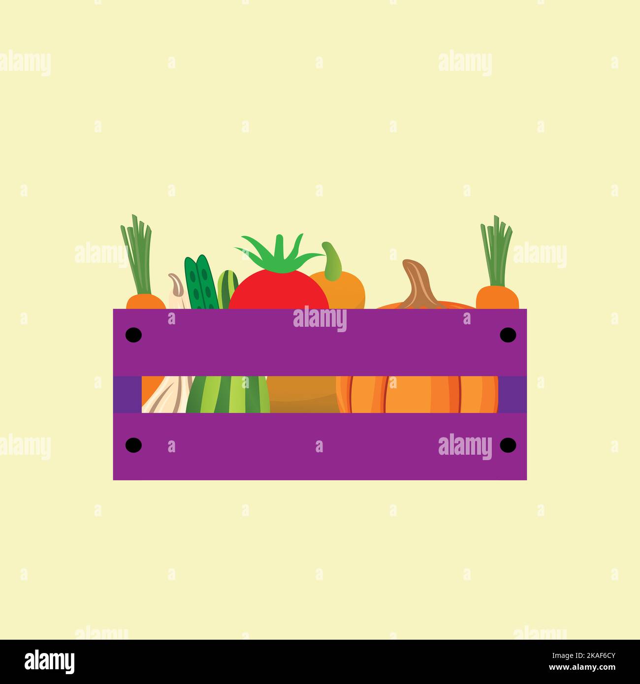 Autumn vegetarian pumpkin carrot Stock Vector Images - Alamy