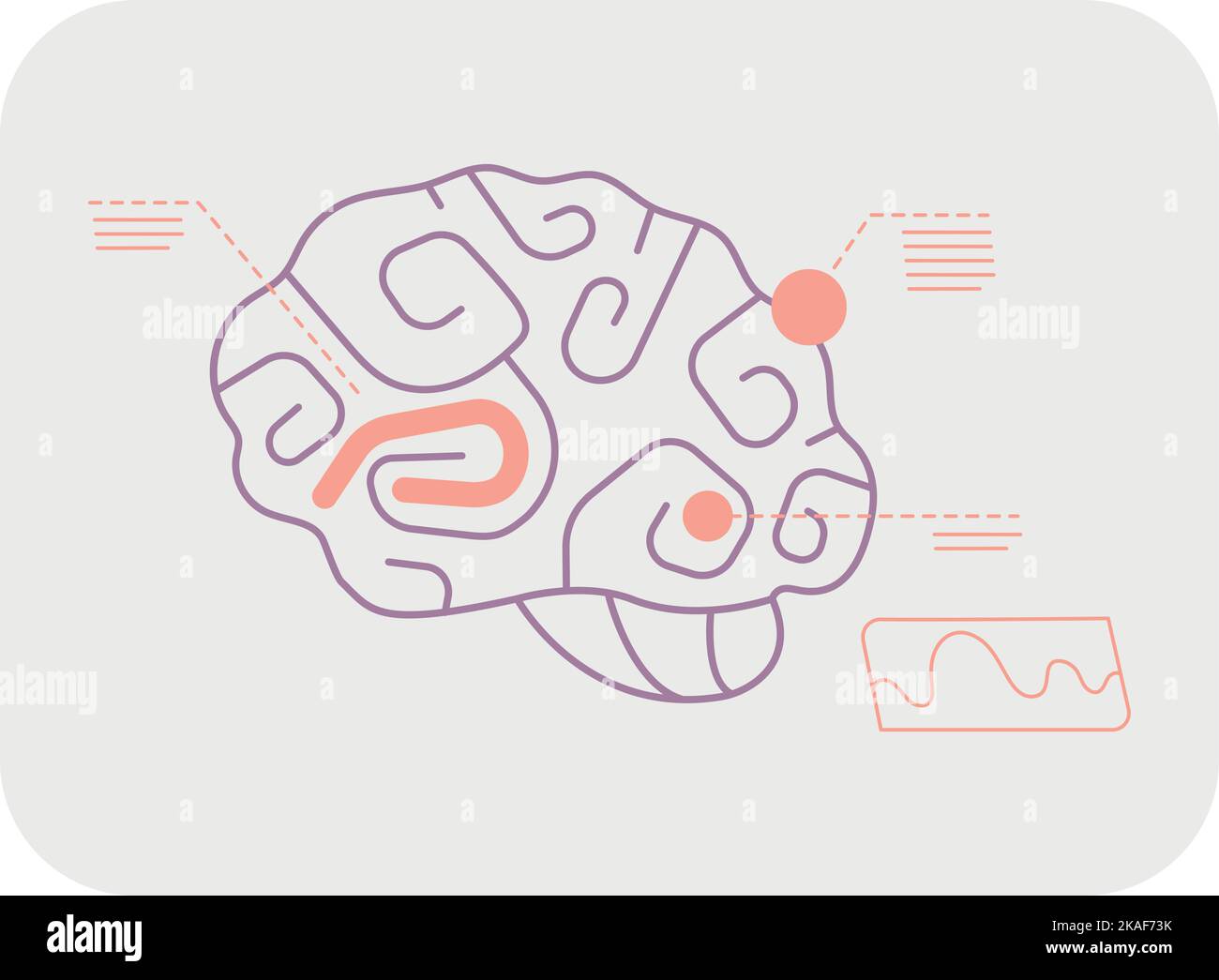 Brain areas scan. Neurology function medical infographic isolated on ...