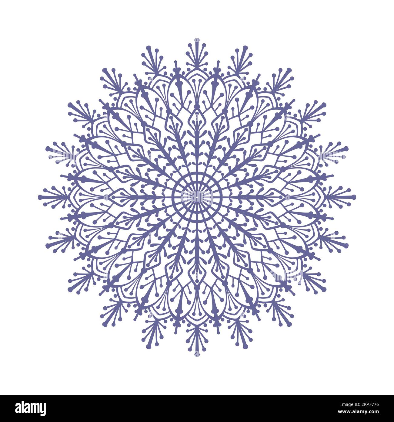 Ornamental lacy snowflake. Graphic design element. Vector illustration ...