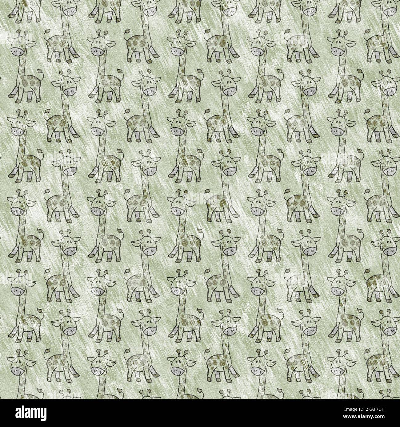 Cute safari wild giraffe animal pattern for babies room decor. Seamless ...