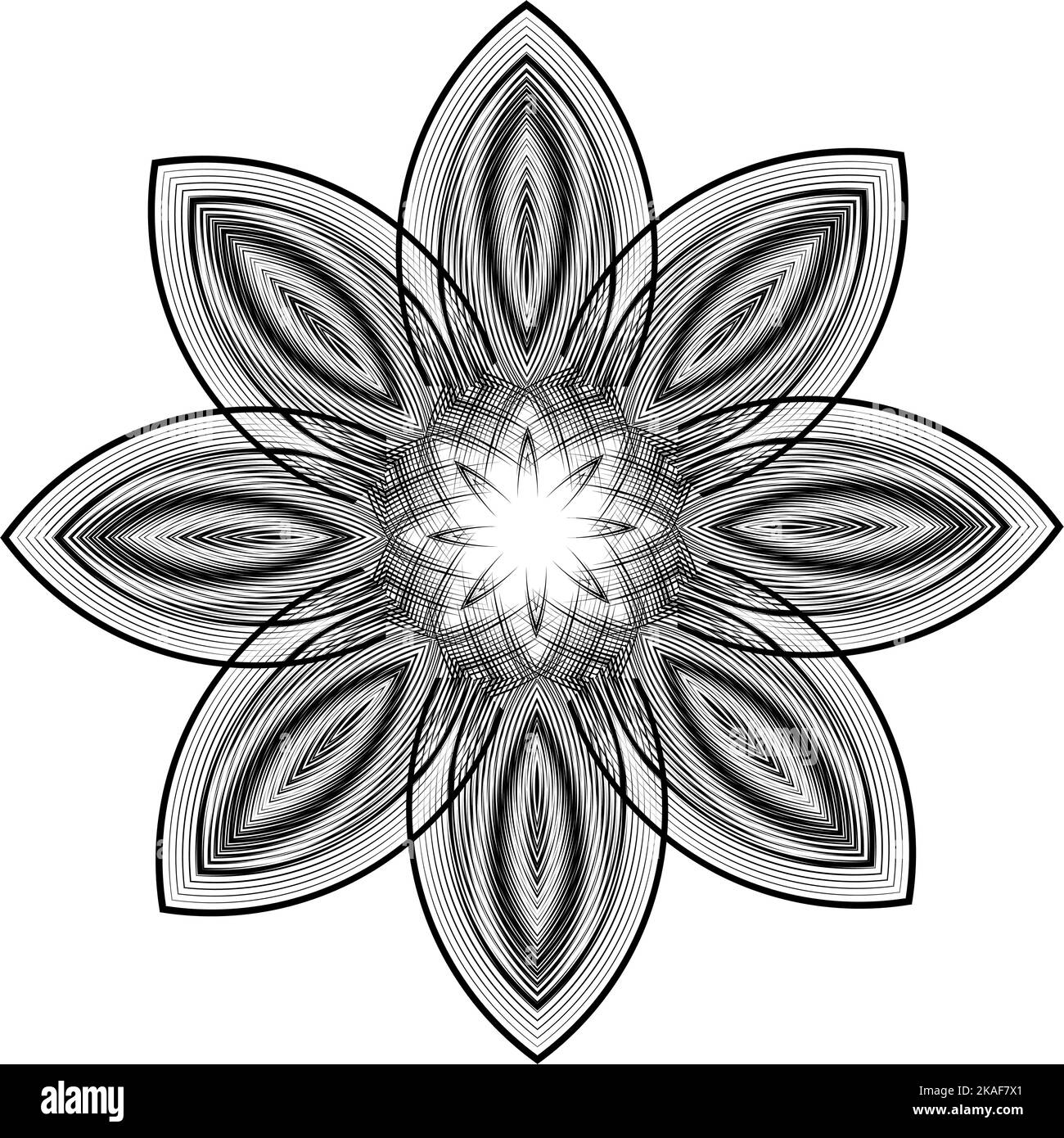 Abstract kaleidoscopic pattern design Stock Vector Images - Alamy