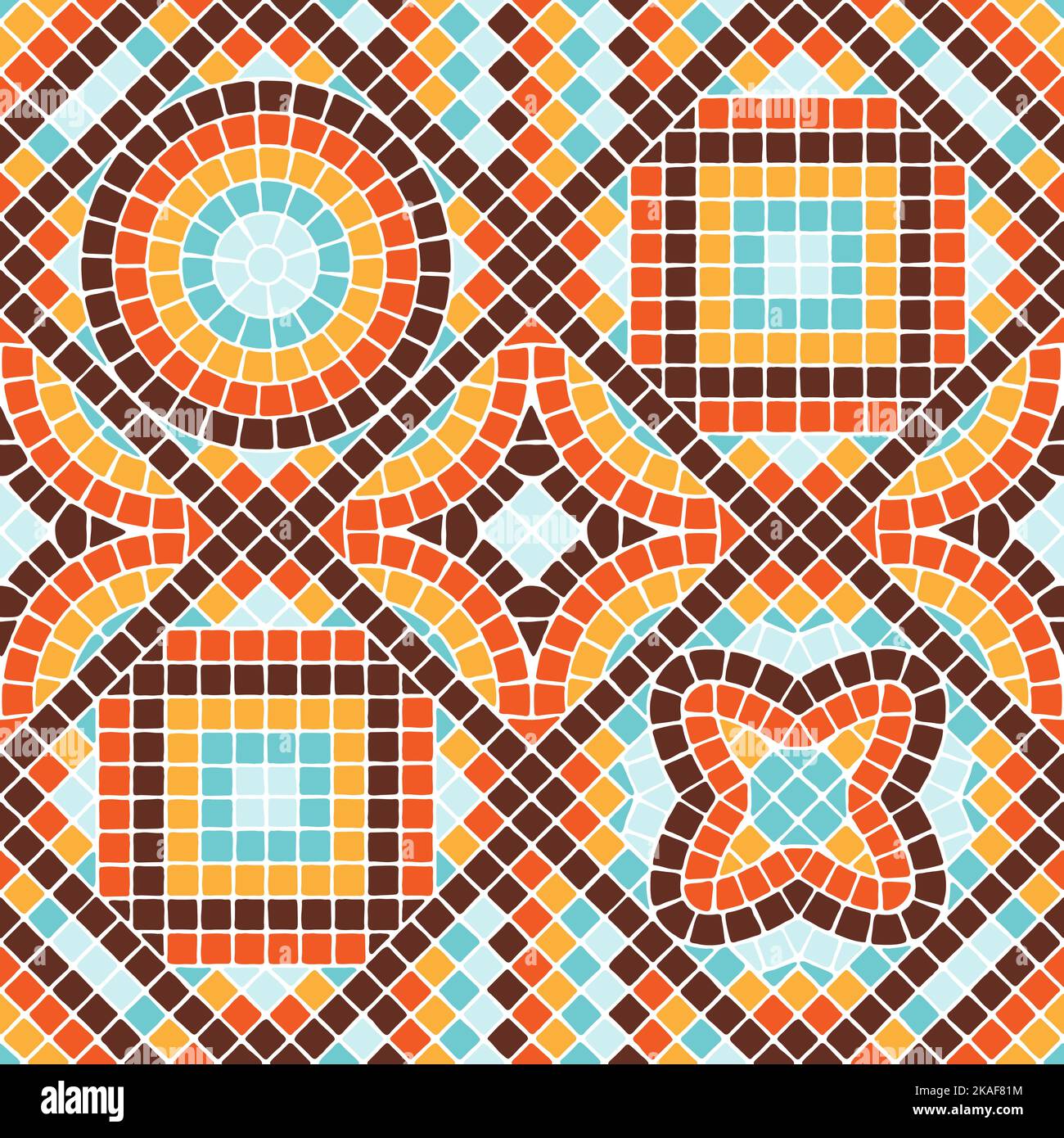 Roman pavement mosaic Stock Vector Images - Alamy