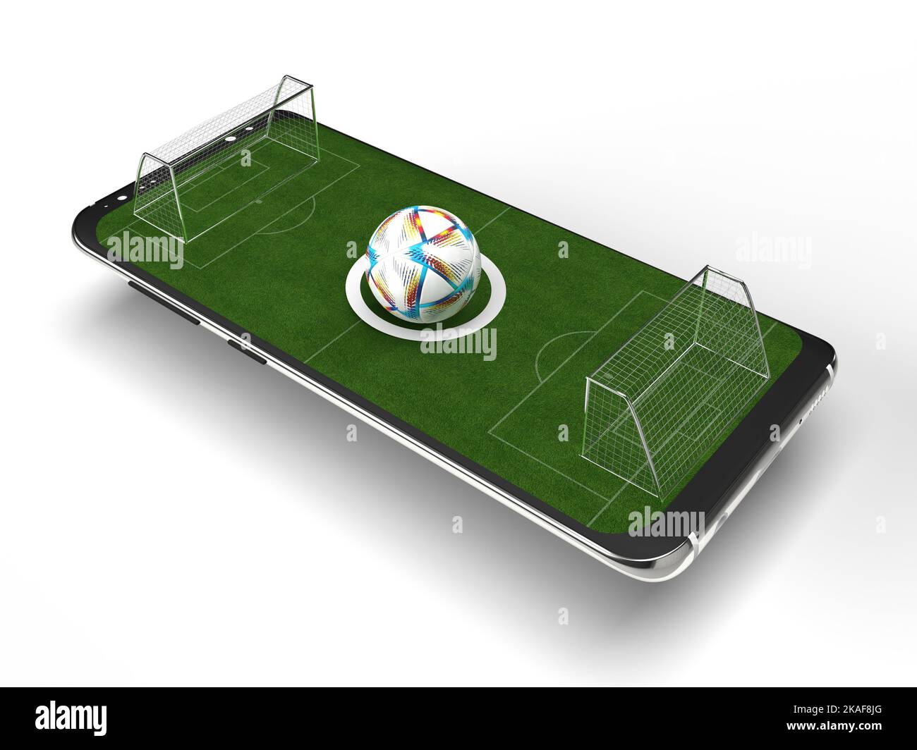 Fifa world cup 2022 Mobile football soccer. Mobile sport play match ...